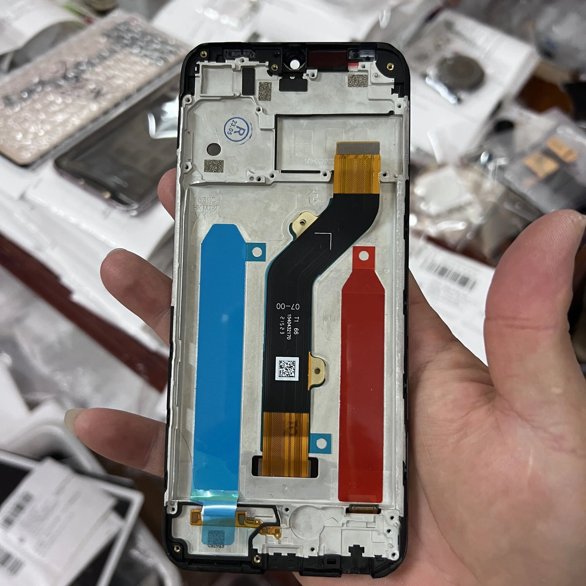 ЖК-дисплей 6,6 дюйма для Infinix Smart 6, ЖК-дисплей, сенсорный экран для Smart 6 X6511, сменный ЖК-дисплей с дигитайзером и панелью в сборе Smart 6 With Frame