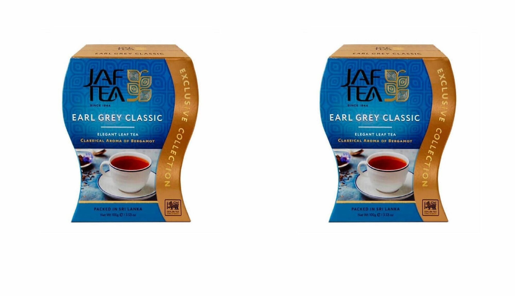 Jaf Tea Чай листовой Earl Grey, черный, 100 гр, 2 уп