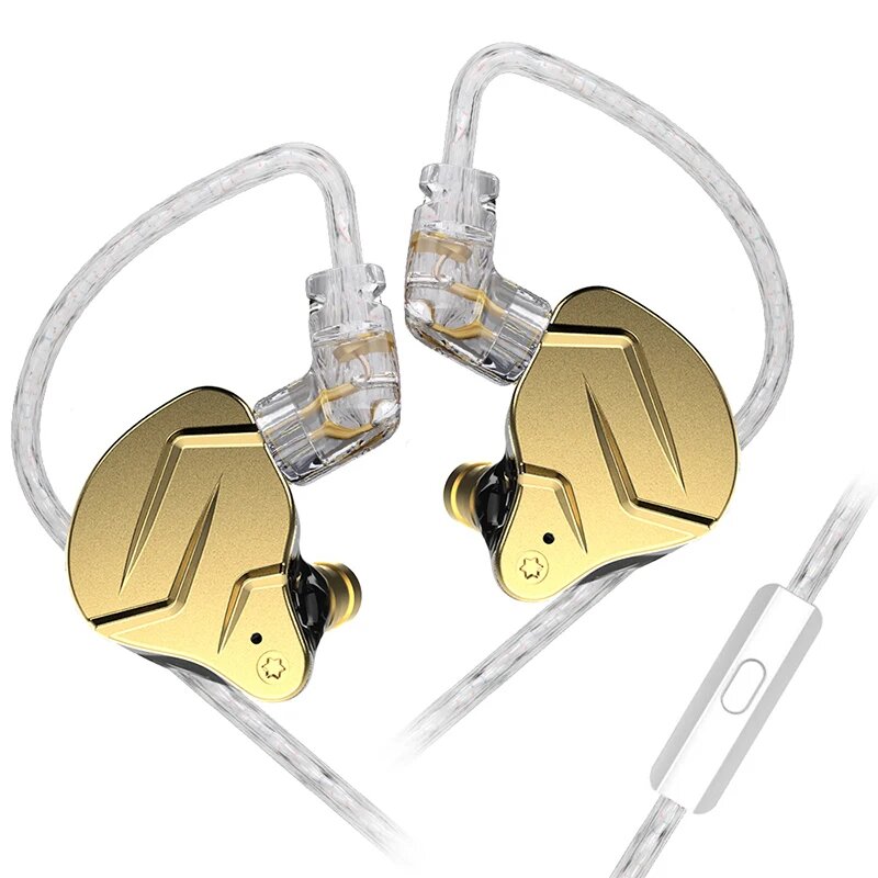 KZ ZSN Pro X наушники внутриканальные Gold с микрофоном