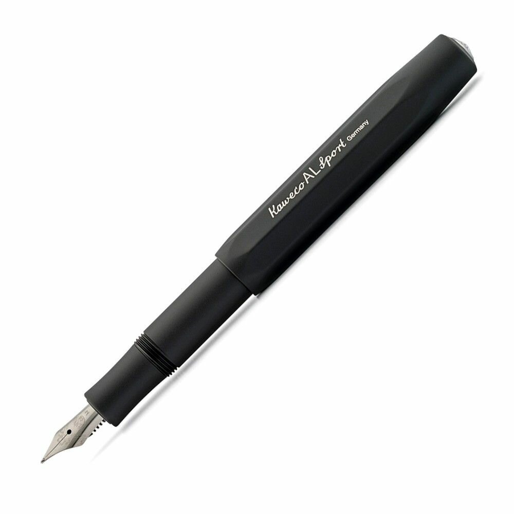 Ручка перьевая KAWECO AL SPORT F 0.7мм в подарочном футляре черный