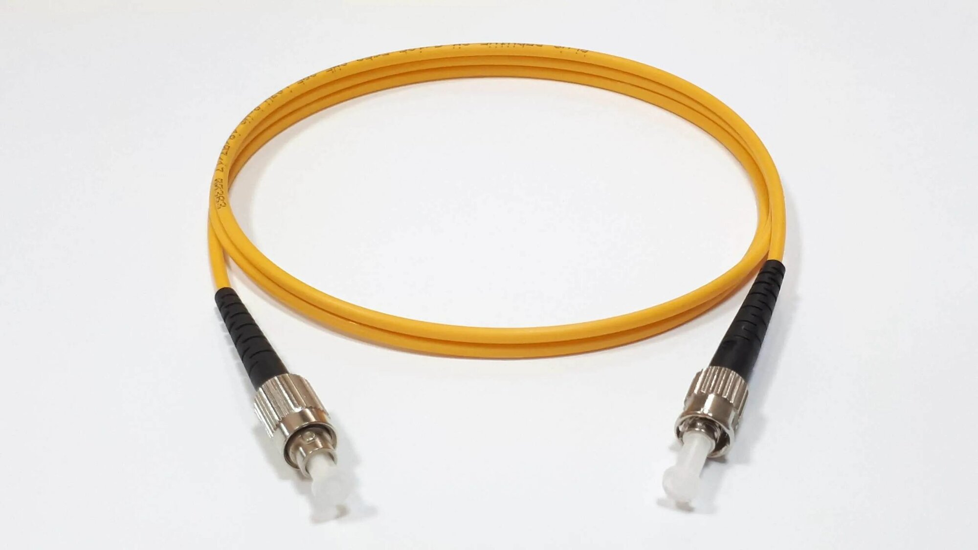 Шнур оптический (патч-корд) pc FC/UPC-ST/UPC 9/125 G652 simplex LSZH 0.5m 3.0mm