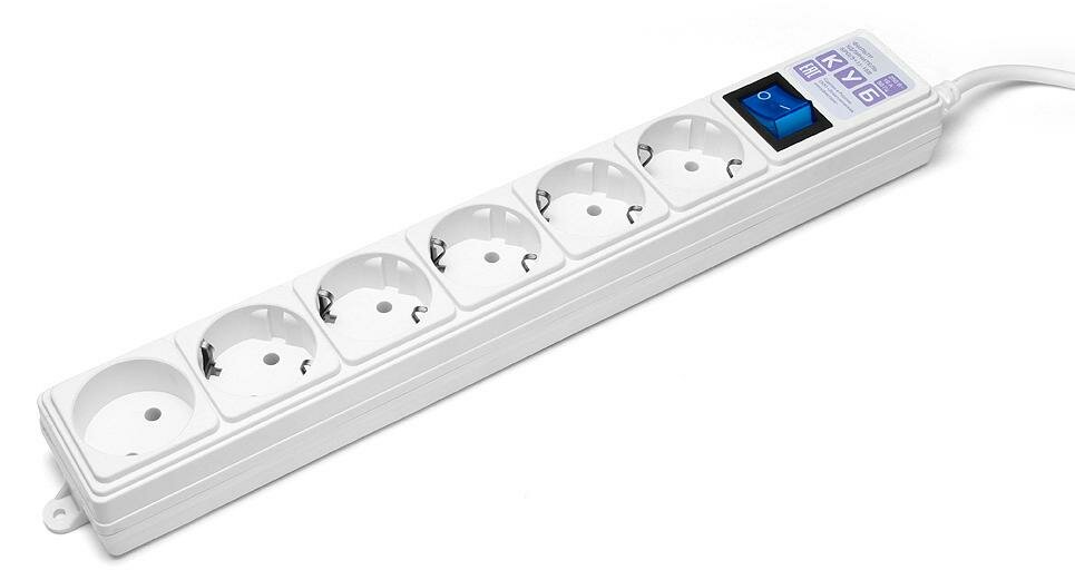 Сетевой фильтр PowerCube SPG(5+1)-16B-3M 3м, белый