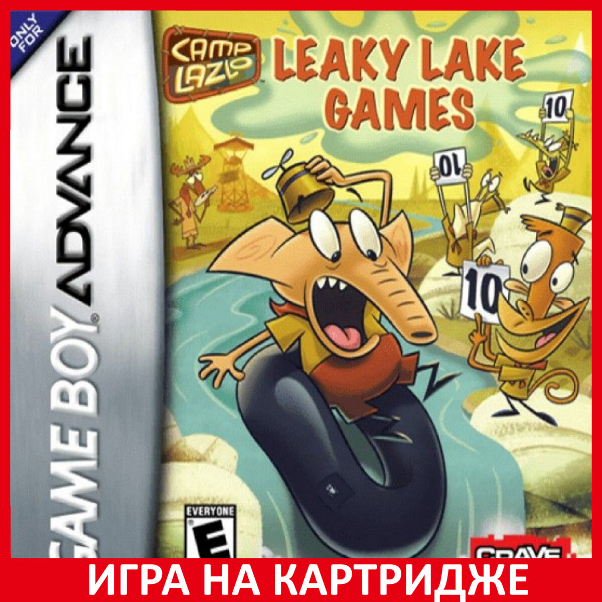 Игра Лагерь Лазло (Camp Lazlo Leaky Lake Games) Русская Версия GBA Картридж на Nintendo game boy advance