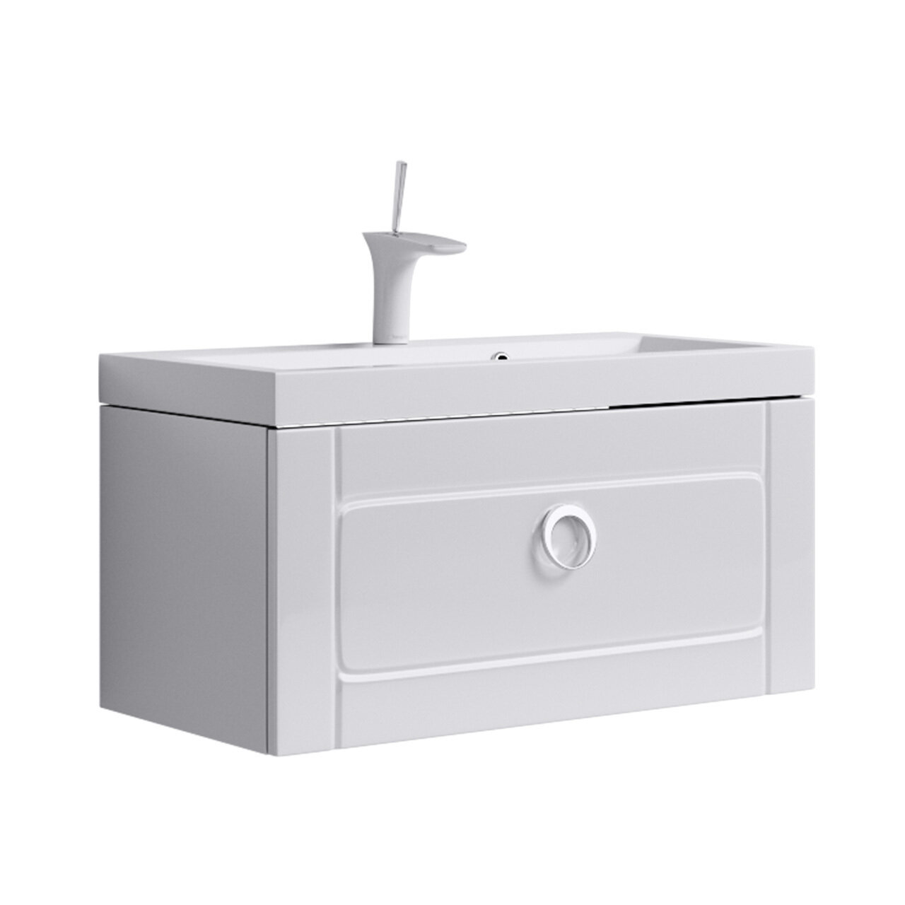 Тумба под раковину 80 см, белая, Aqwella Инфинити Inf.01.08/001