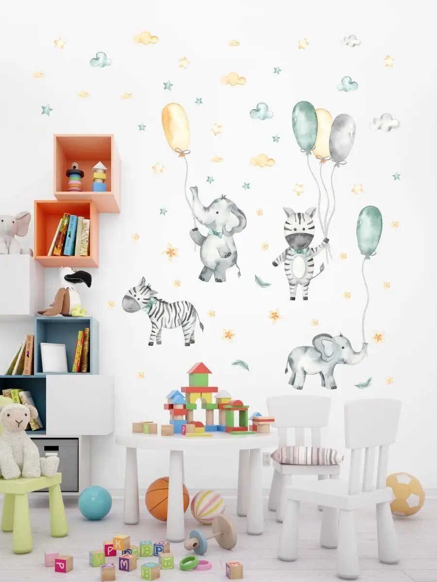 Интерьерные наклейки воздушные шары для детей