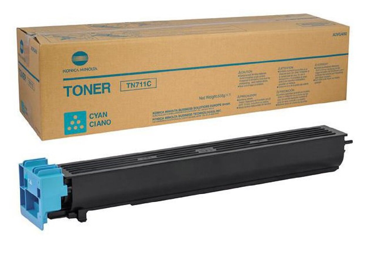 A3VU450 Тонер Konica Minolta cyan TN 711C синий