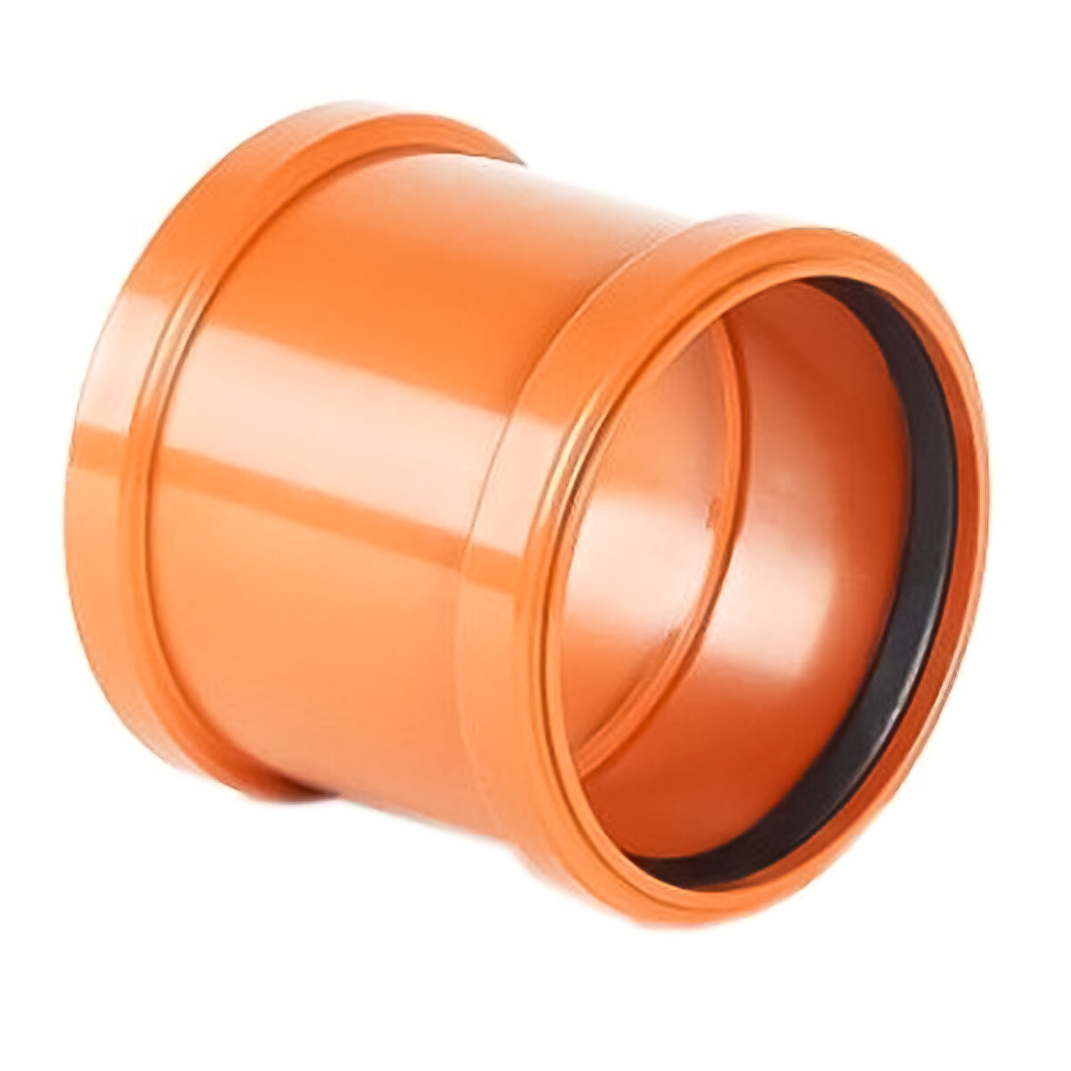 Муфта 160mm, для наружной канализации, полипропиленовая, оранжевая