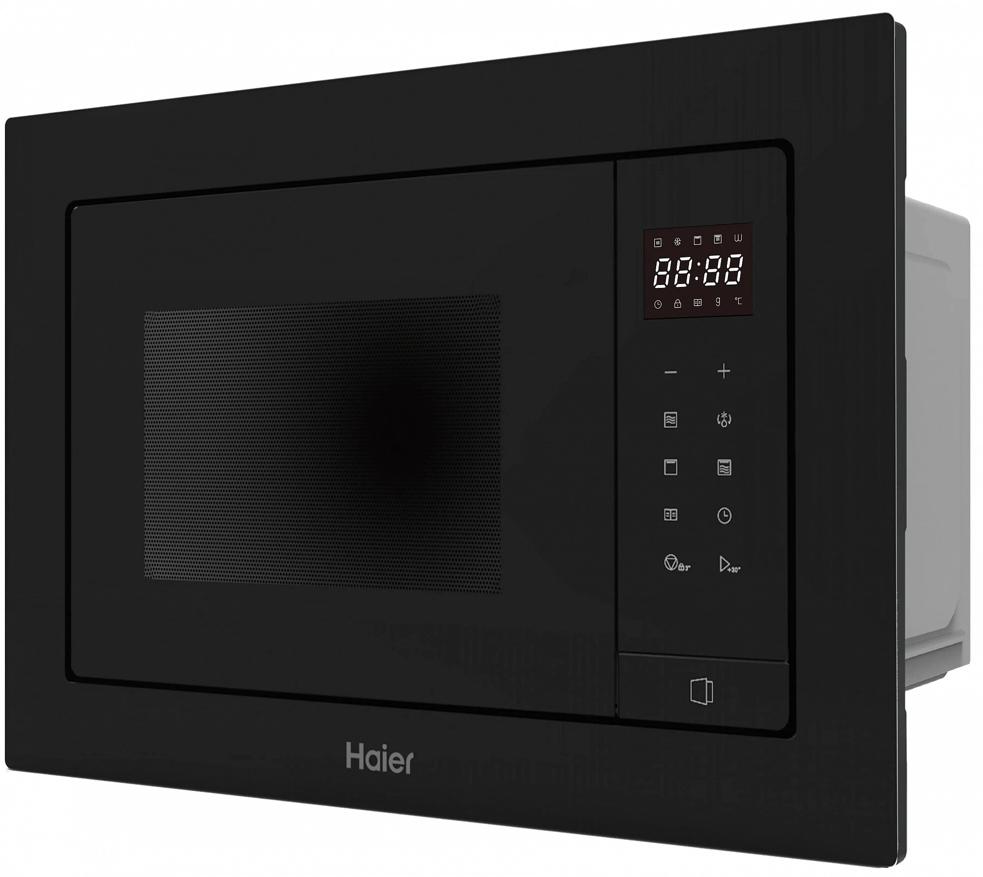 Встраиваемая микроволновая печь Haier HMX-BTG207B, 20 литров, чёрного цвета — фото 1