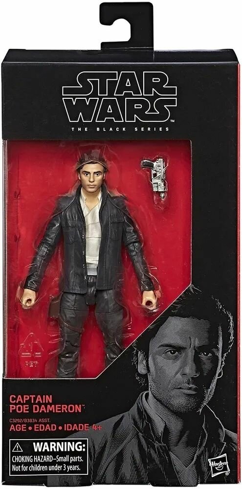 Фигурка Звездные войны Черная серия - Капитан По Дэмерон, 15 см / Star Wars Black Series - Captain Poe Dameron