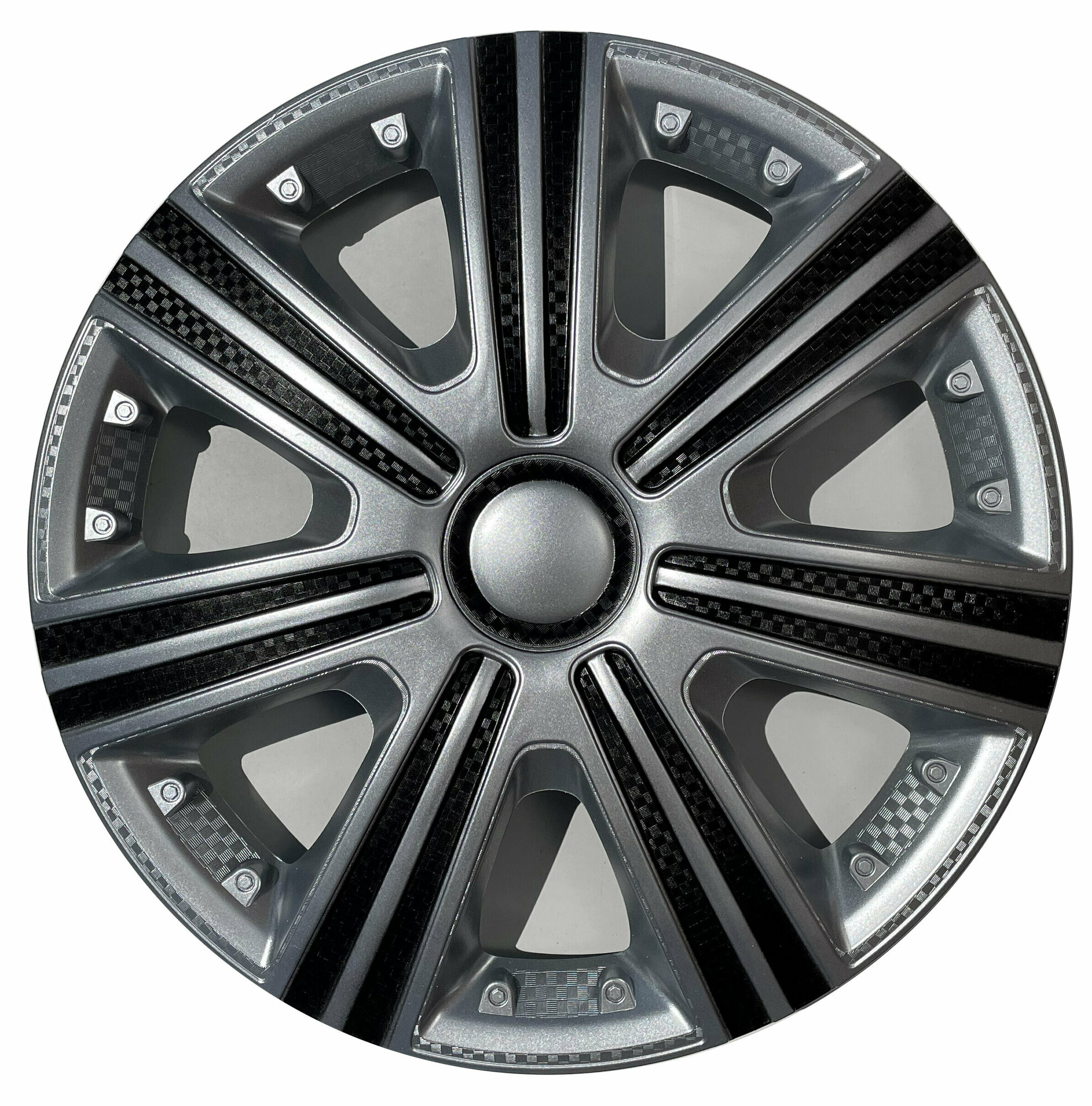 Автомобильные колпаки на диски ДТМ С/С R14", в комплекте 4 колпака