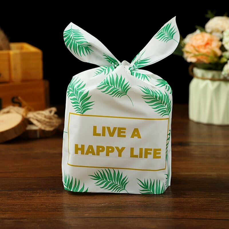 Подарочные пакеты с ушками-завязками 50 шт, пакетики в детский сад, садик, подарочная упаковка