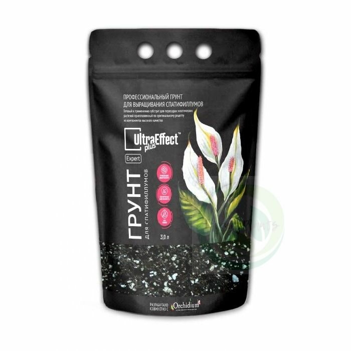 Премиальный грунт для выращивания Спатифиллумов UltraEffect Plus Expert 3,0 литра