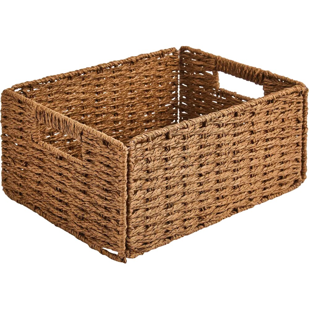 Корзина для хранения 31x15x23 см бумага цвет коричневый
