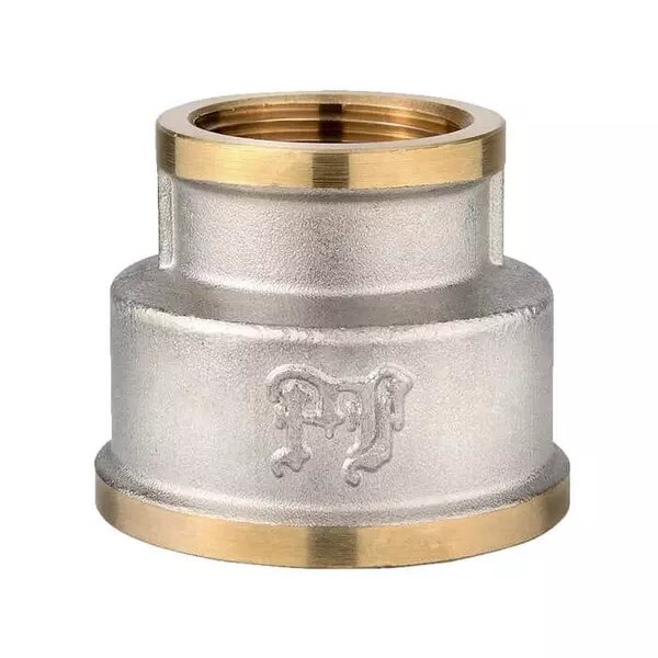 Муфта 1 1/2"х1 1/4" латунь никелир. переходная ProFactor