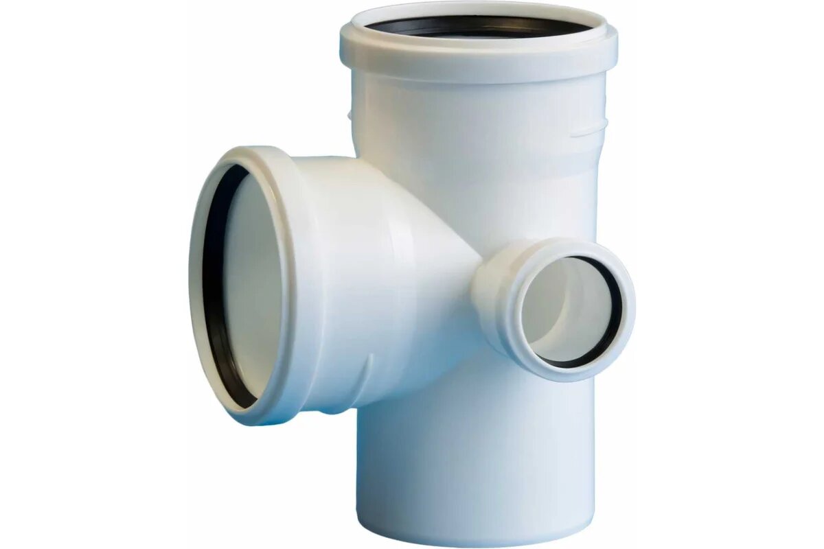 ПОЛИТЭК крестовина двухплоскостная ПП 110x110x50/87.5° левая 120001103 для канализации