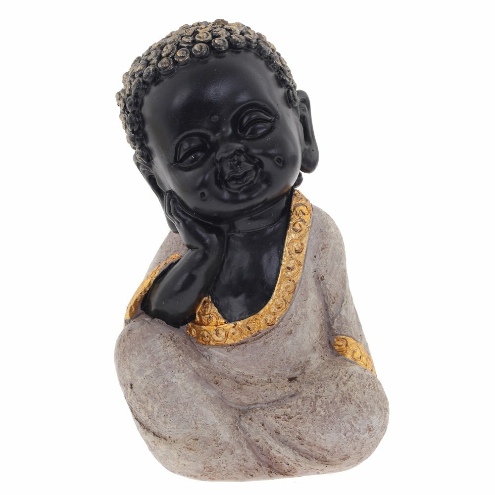Статуэтка Будда Casaentera CE02-757030 черный 110х100х190h