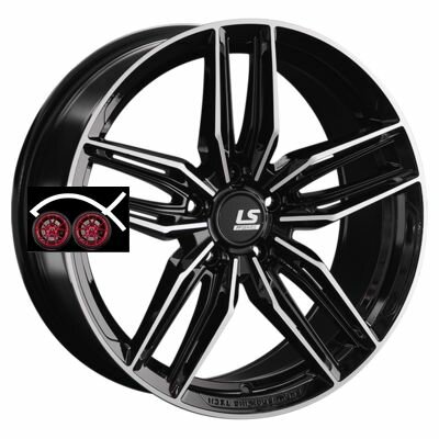 Колесный диск LS FlowForming RC54 8x18 5x112.0 ET30 D66.6 черный