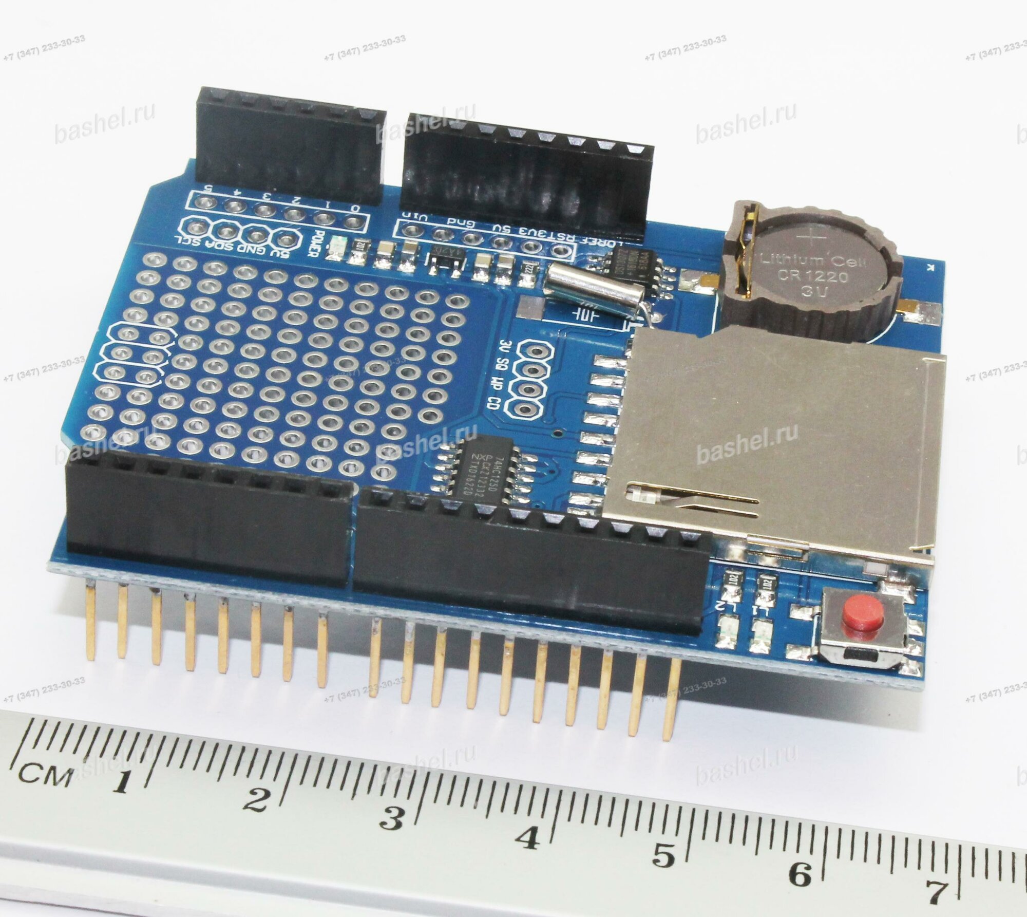 Data Logging shield For Arduino, Плата расширения