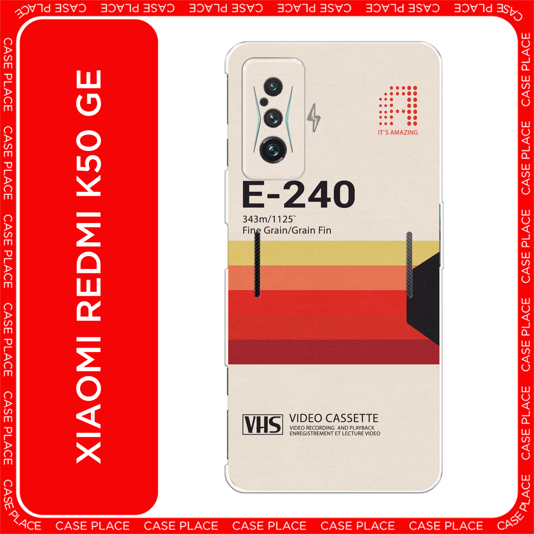Чехол на Xiaomi Redmi K50 GE/Poco F4 GT / Сяоми Редми K50 GE/Поко F4 GT с принтом VHS обложка