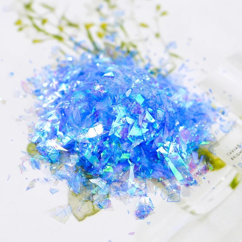 Блестки для ногтей Piesfule 10г Синий, blue