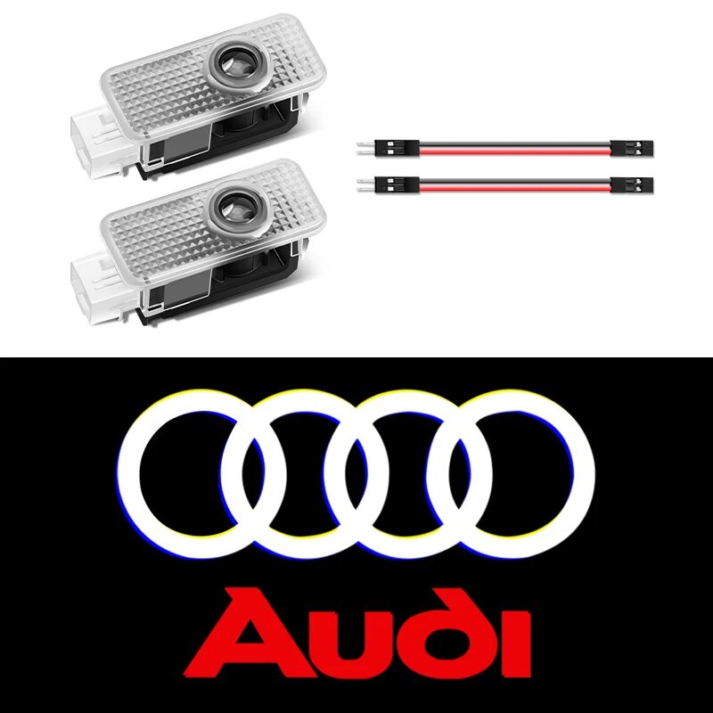 2шт Audi дверной фонарь для Audi A3 A4 A5 A6 Q3 Q5 Q7 Q8 S3 S4 S5