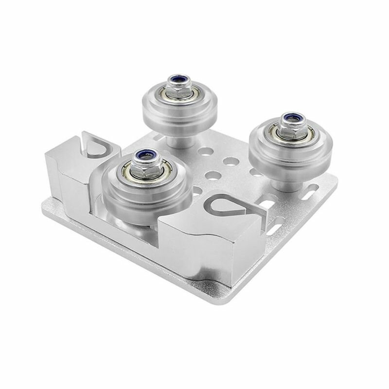 Портальная пластина с V-образным пазом и трехколесным шкивом пряжкой для алюминиевых профилей Tronxy 2020, аксессуары 3D-принтеров