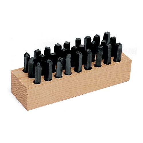 Шрифт набивной (буквы латинские A-Z 27шт.) высота 1/8"(3.2мм) YA818