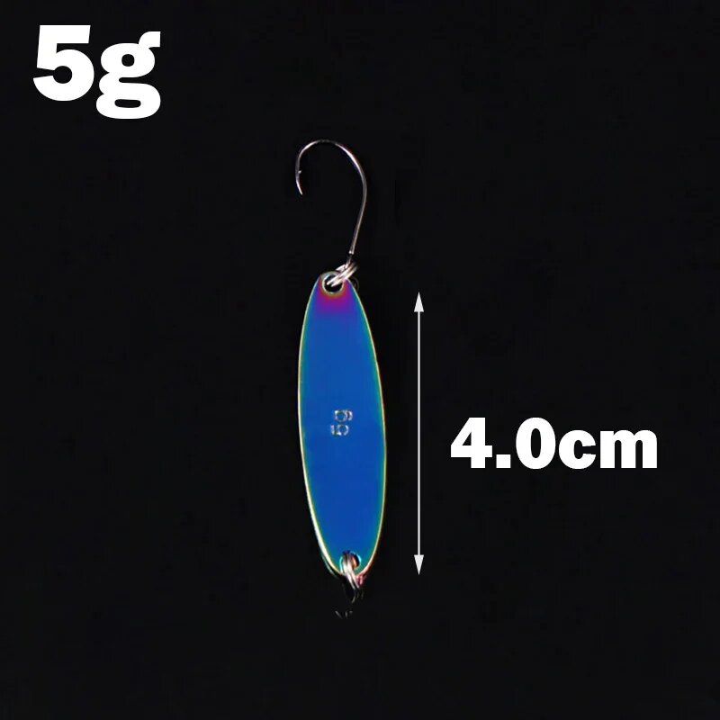 OUTKIT Блесна ложка 1,5/2,5/3,5/5 г Синий, 5g