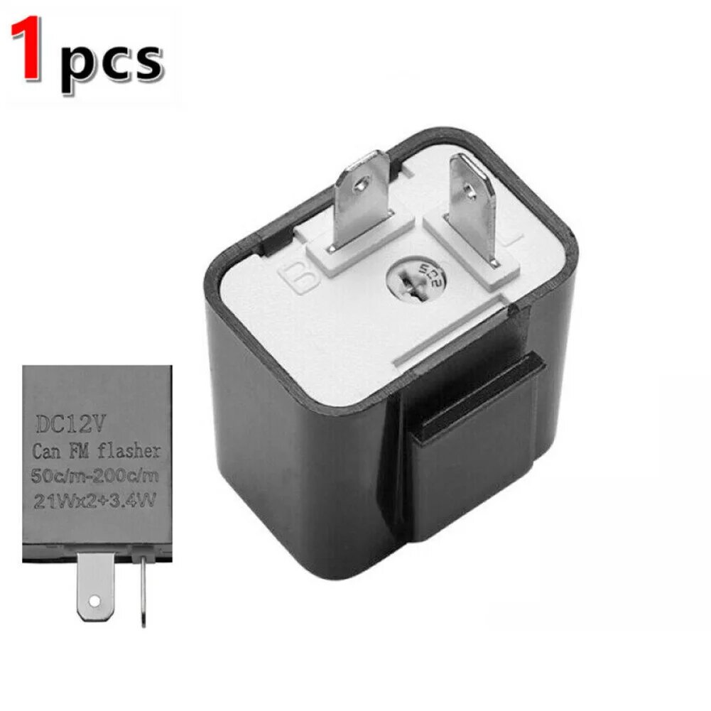 2-контактное светодиодное реле вспышки, регулируемая скорость мотоцикла, светодиодный индикатор, реле указателя поворота, реле указателя поворота автомобиля, 12 В