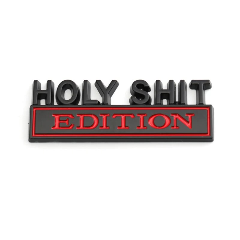 Наклейка с металлической эмблемой для BMW Audi Jeep Cadillac Hyundai Lada Chevrolet Peugeot Alfa Romeo Ford Holy Shit Sticker