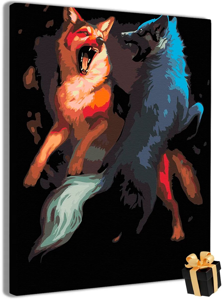 Картины по номерам Волк
