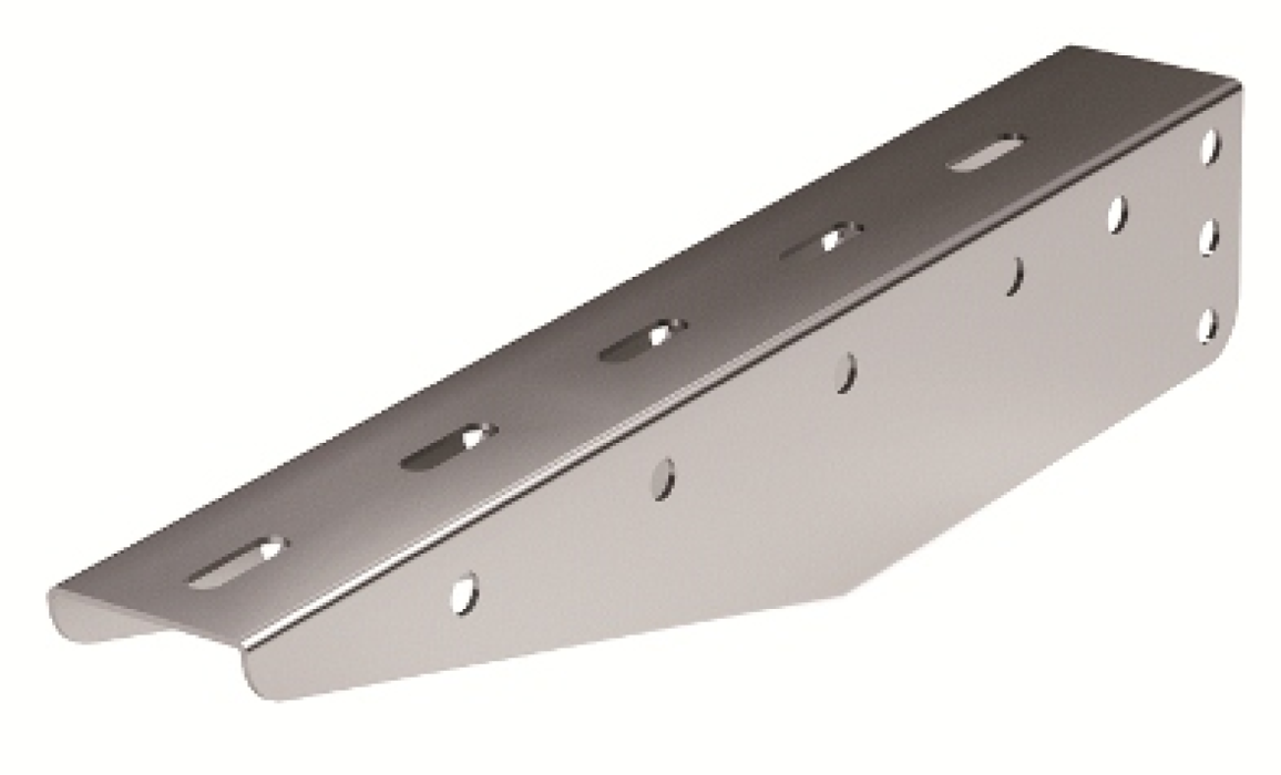 Консоль для кабельных лотков DKC / ДКС ВМ BBM5030 для монтажа трасс, оцинкованная стальная, толщина металла 1.5мм, длина основания 300мм / крепеж