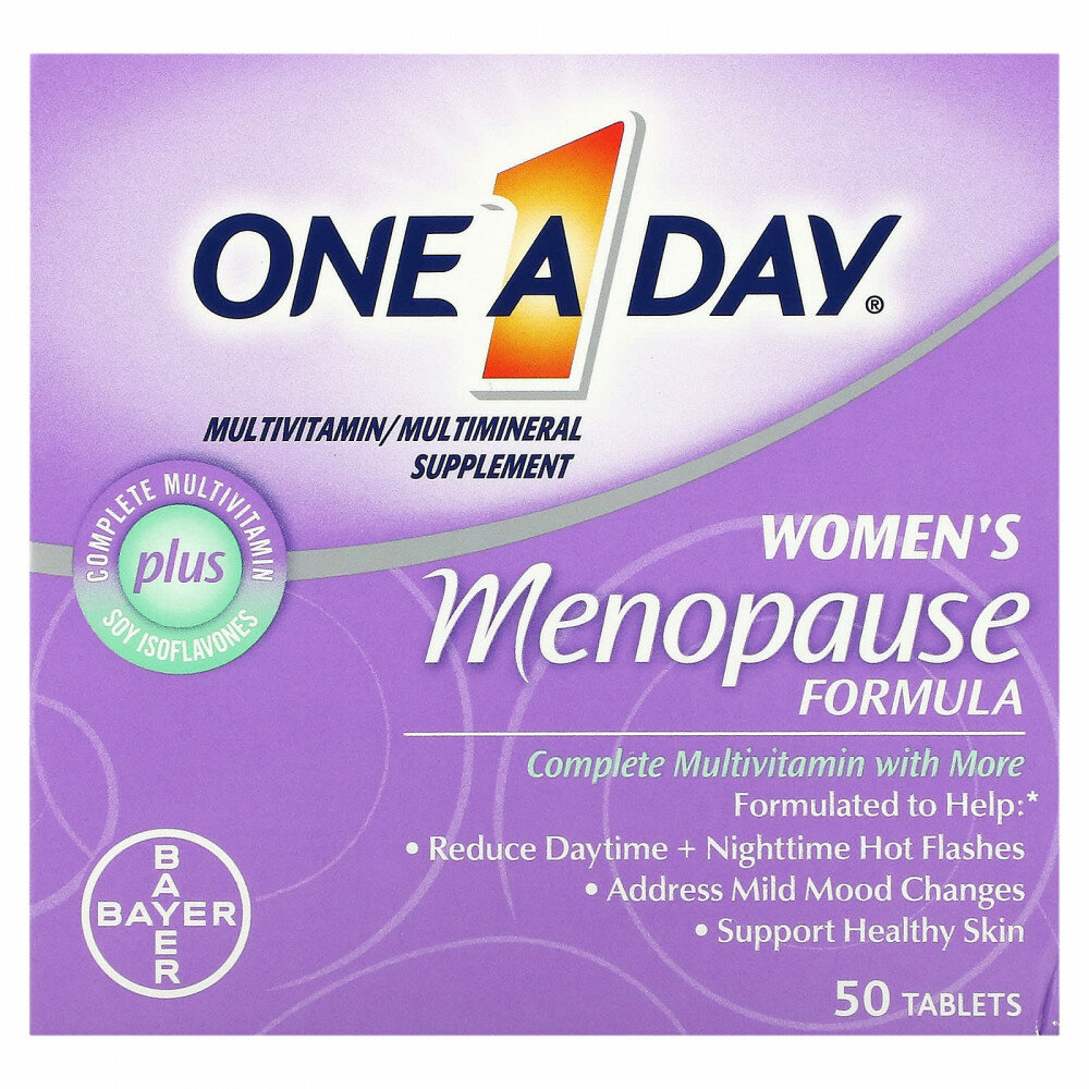 One-A-Day, Формула для менопаузы для женщин, 50 таблеток