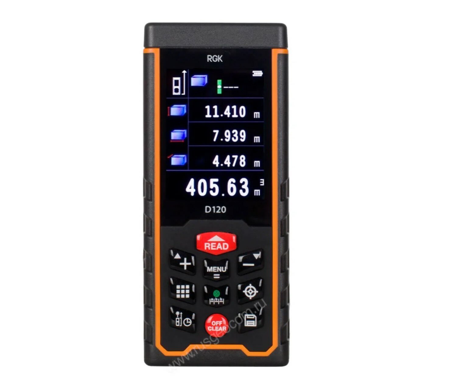 Лазерный дальномер с видоискателем RGK D120 (с поверкой)