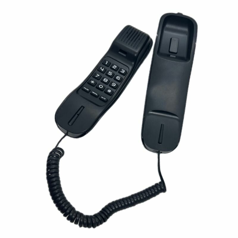 KX-T638 Мини-телефон, настольный и настенный проводной телефон. Домашние стационарные телефоны с функцией паузы, отключения звука, повторного набора.