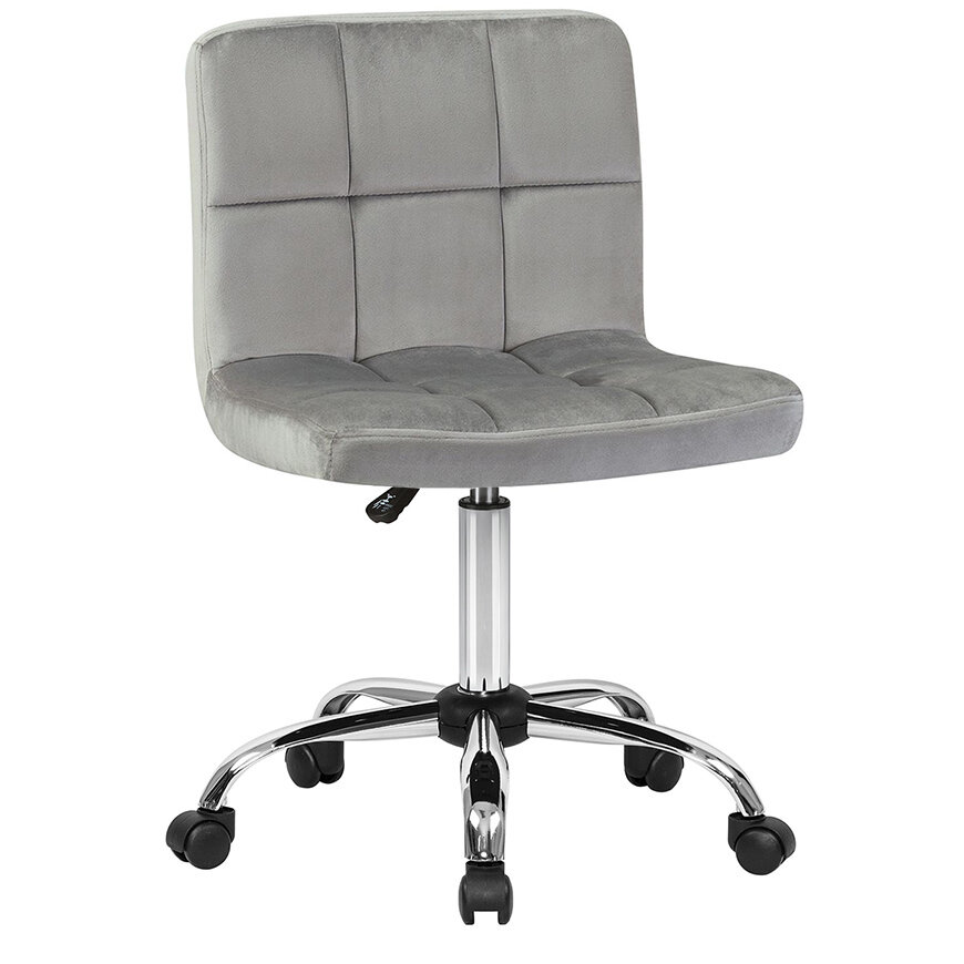 Офисное кресло DOMINIC, велюр, хромированный, регулировка высоты сиденья