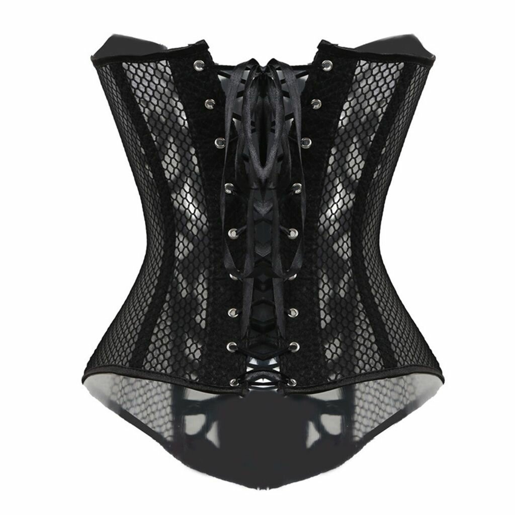 Корсет-бюстье без бретелей, Черный - L