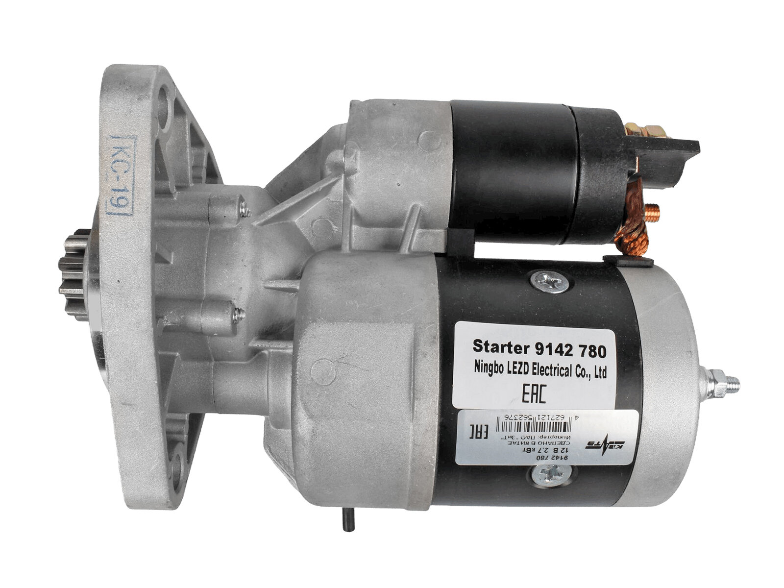 Стартер МТЗ-80, 82, ГАЗ, ПАЗ дв. ММЗ-Д240, 245, 260 12В 2.7кВт КЗАТЭ/ЗиТ