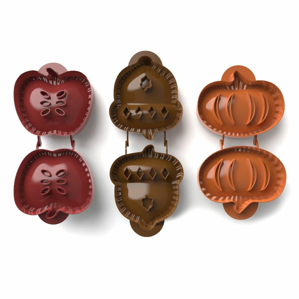 Пластиковые карманные формы для пирога в форме яблок тыквы желудя для выпечки на кухне