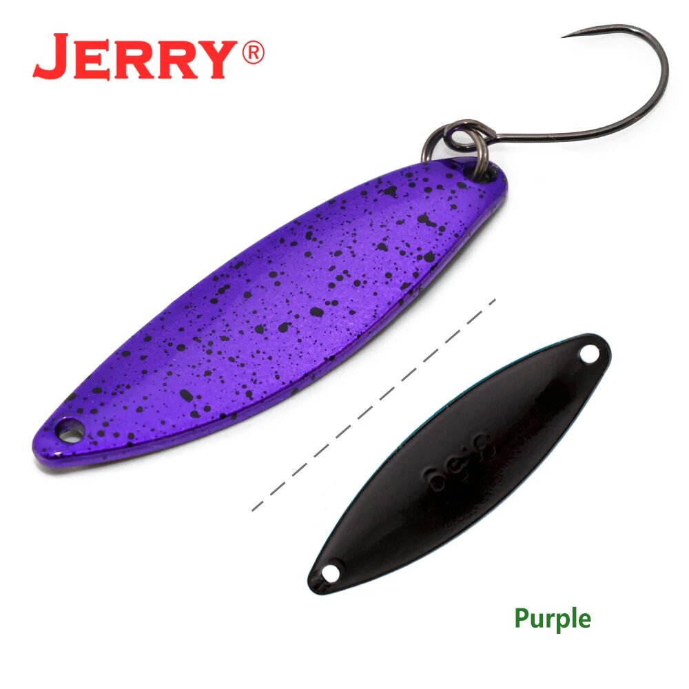 Jerry Лео форель ультралегкие спиннинговые рыболовные приманки Micro Brass Троллинговые одиночные крючки Ложка Смешные приманки Озерная Снасть