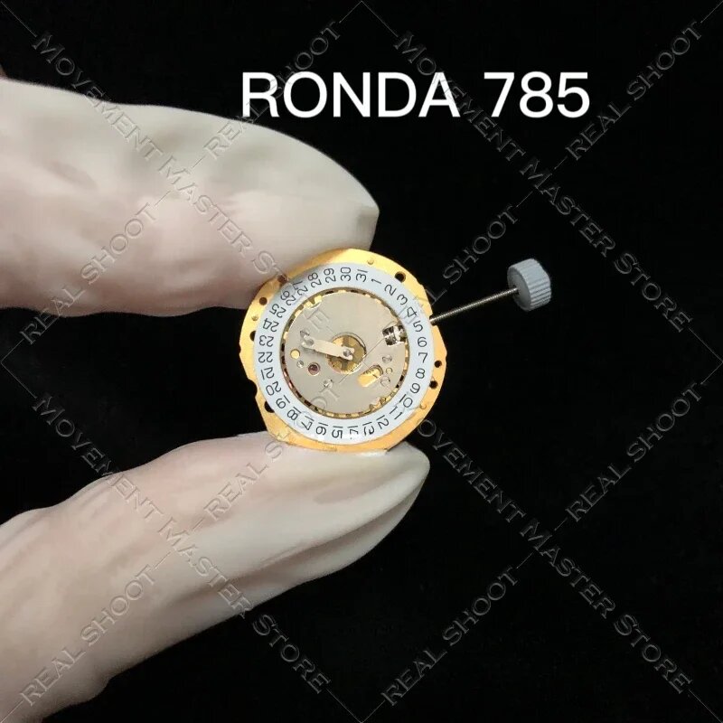 RONDA 785 швейцарские кварцевые часы Date At 3 Silver