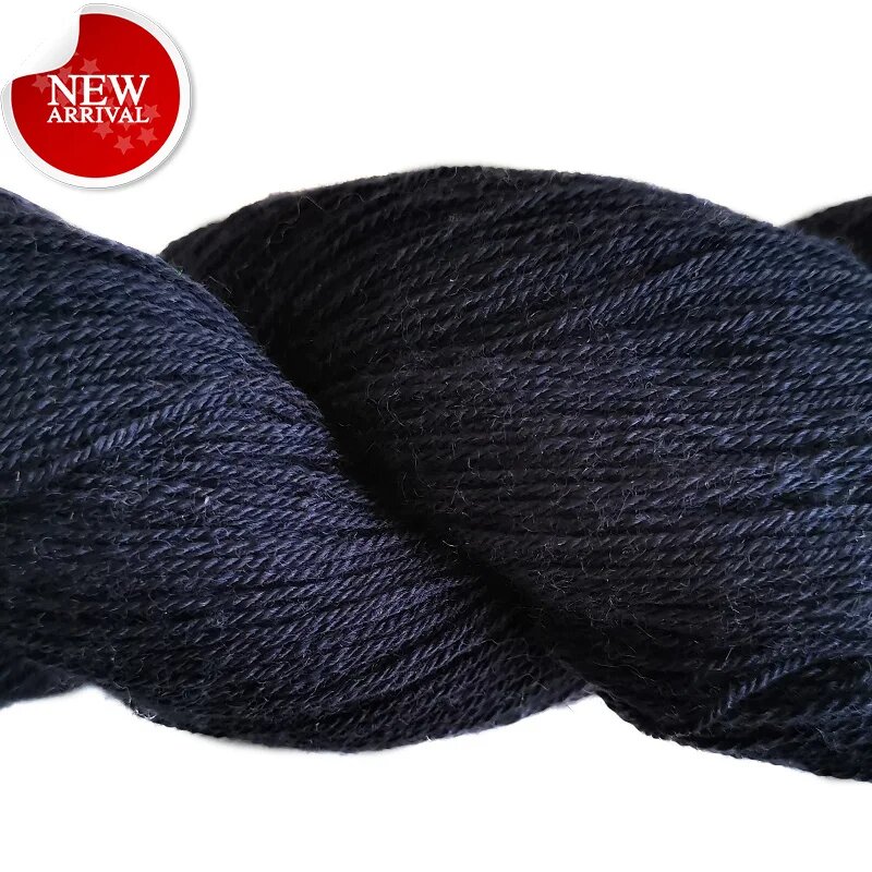 Кашемировая пряжа Lotus Yarns, темно-синий, 24 Night Sky