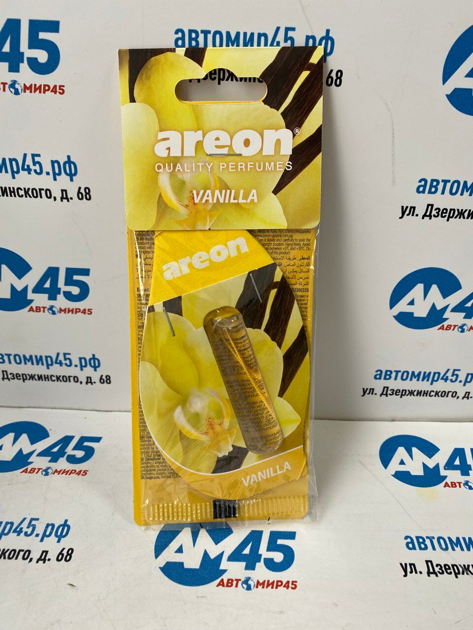 Освежитель на зеркало жидкий "AREON LIQUID" Vanilla Ваниль
