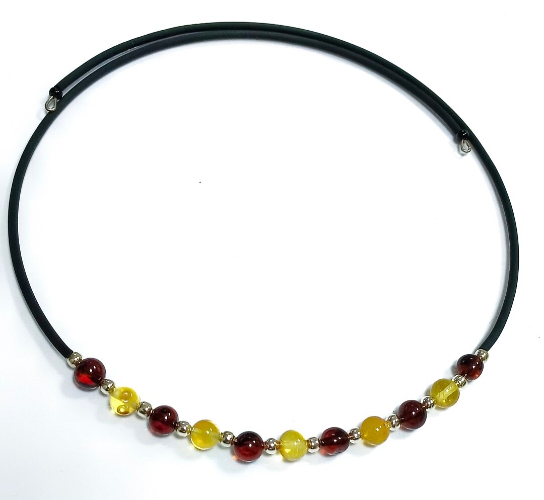 Чокер, янтарь