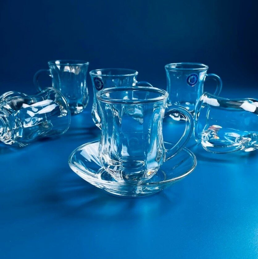 Чайный набор 12пр. 130мл Стекло 588-643 118-588-643