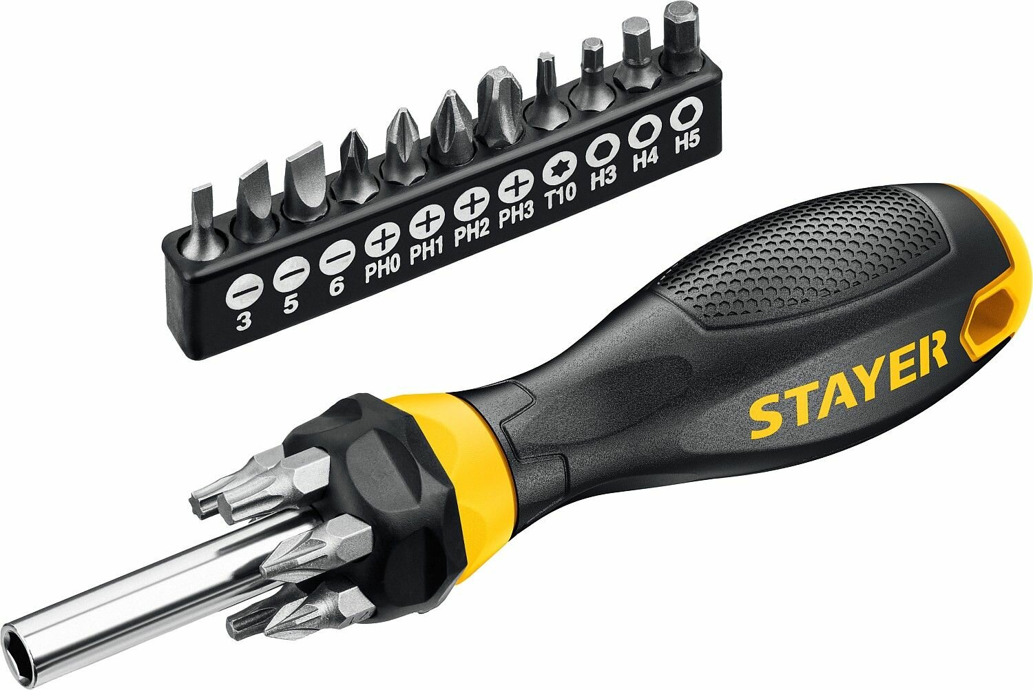 STAYER Hercules-B18, 18 предм, отвертка-битодержатель с насадками (2545-H5)