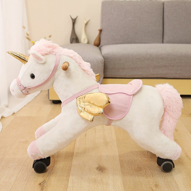 Лошадка-качалка, Детский троян на колесах со свободным скольжением