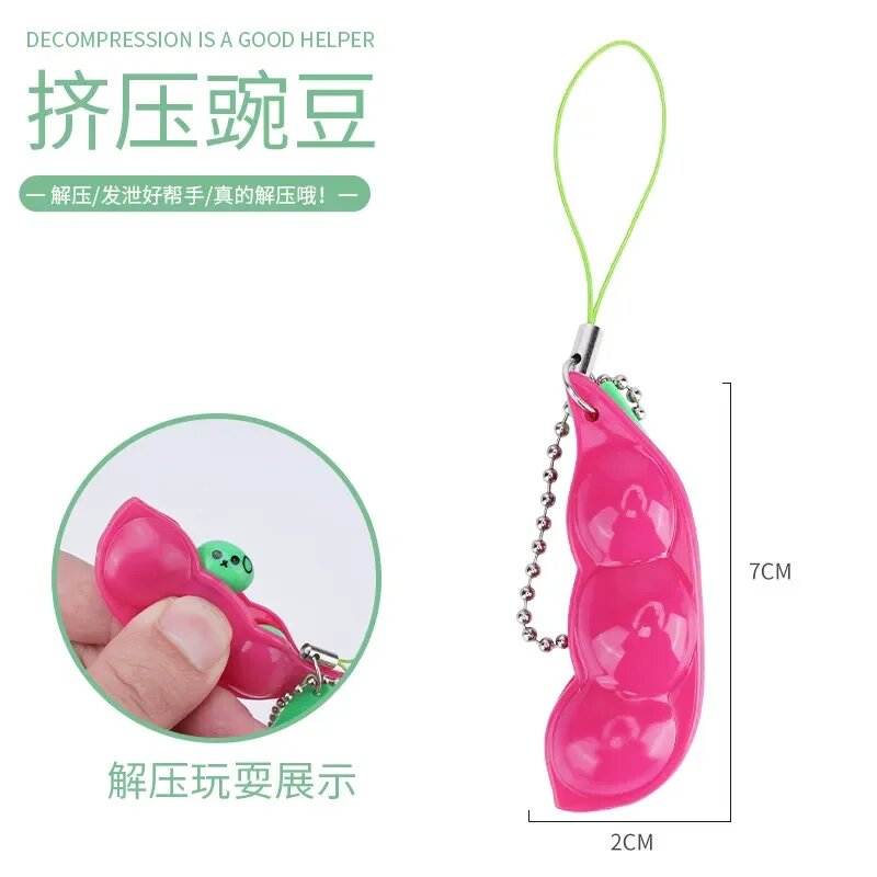 Антистрессовые игрушки MOONBIFFY в виде арахиса Розовый, PK