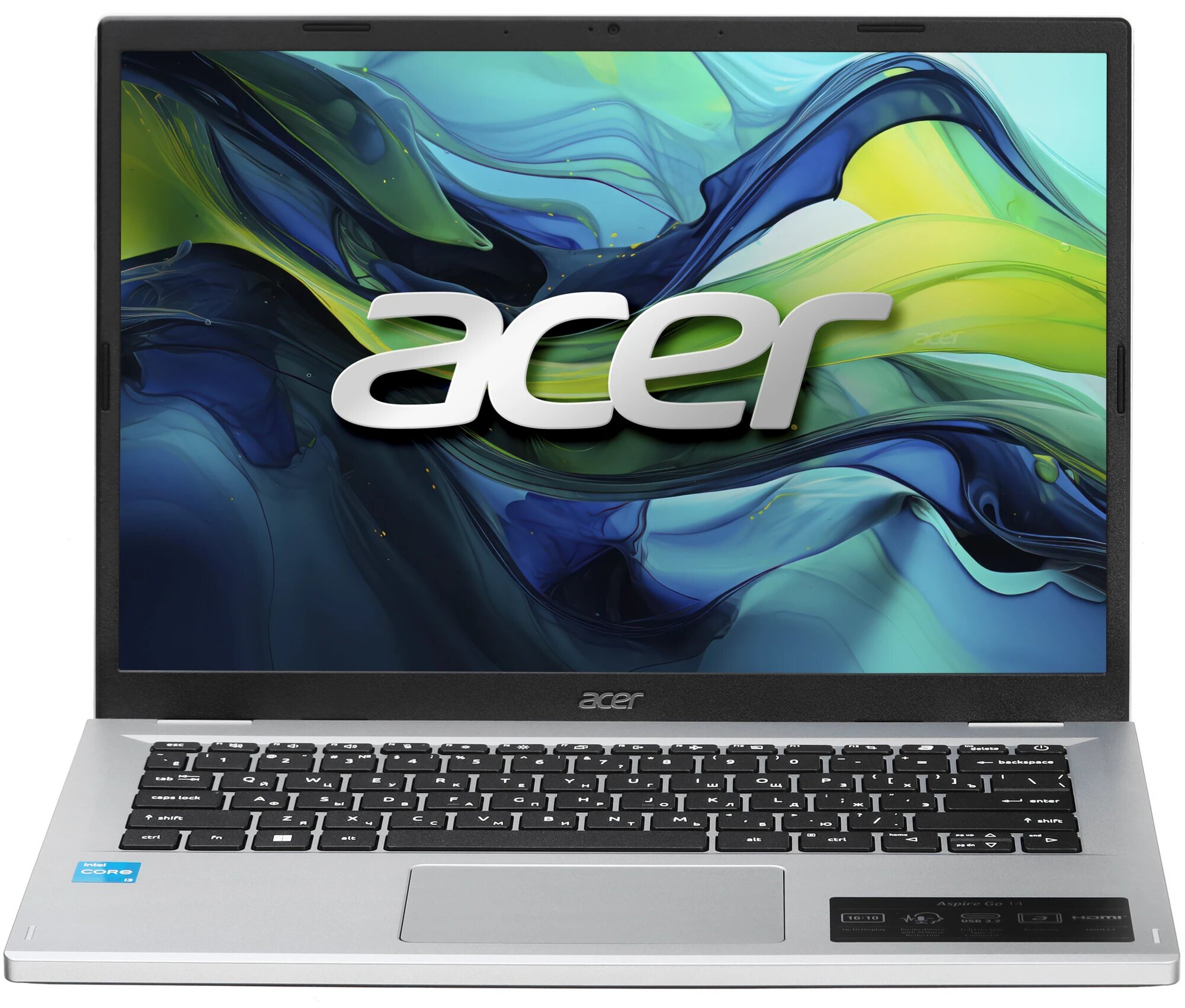 14" Ноутбук Acer Aspire GO 14 AG14-31P-30NM, серебристый (английская/русская раскладка)