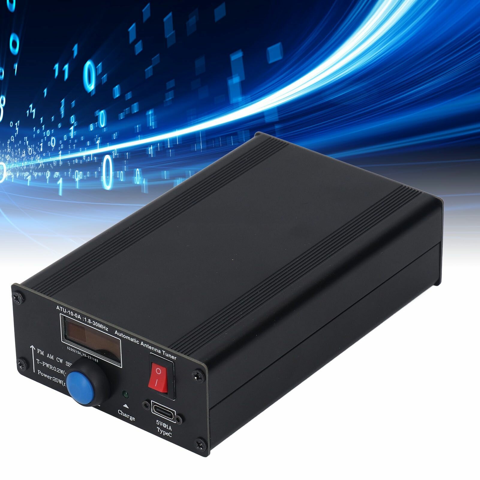 Коротковолновый антенный тюнер 5 В, 1 А с USB-кабелем SSB CW FM AM Измеритель коротковолновой мощности 1,8 30 МГц